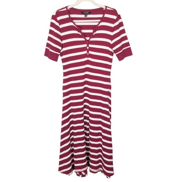 Lauren Ralph Lauren | Dresses | Lauren Ralph Lauren Womens Pl Red ...